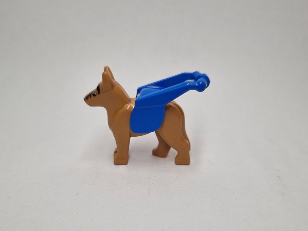 LEGO 92586pb01 Dog with Blue Guide Dog Harness (Neu (gemäss ...