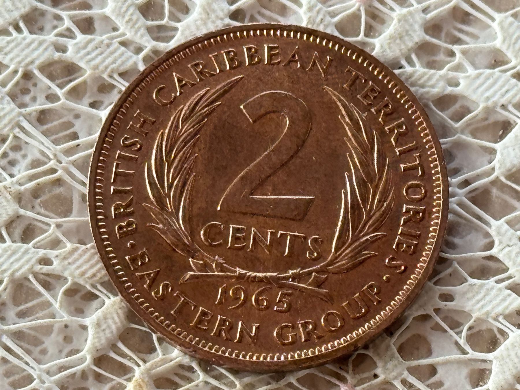 2 Cents, 1965, Britisch Karibik-Territorien, Top Zustand (Gebraucht) in ...