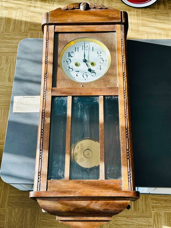 Gustav Becker Pendel Wanduhr von 1928 (Gebraucht) in Bülach für CHF 65 – nur Abholung auf ...
