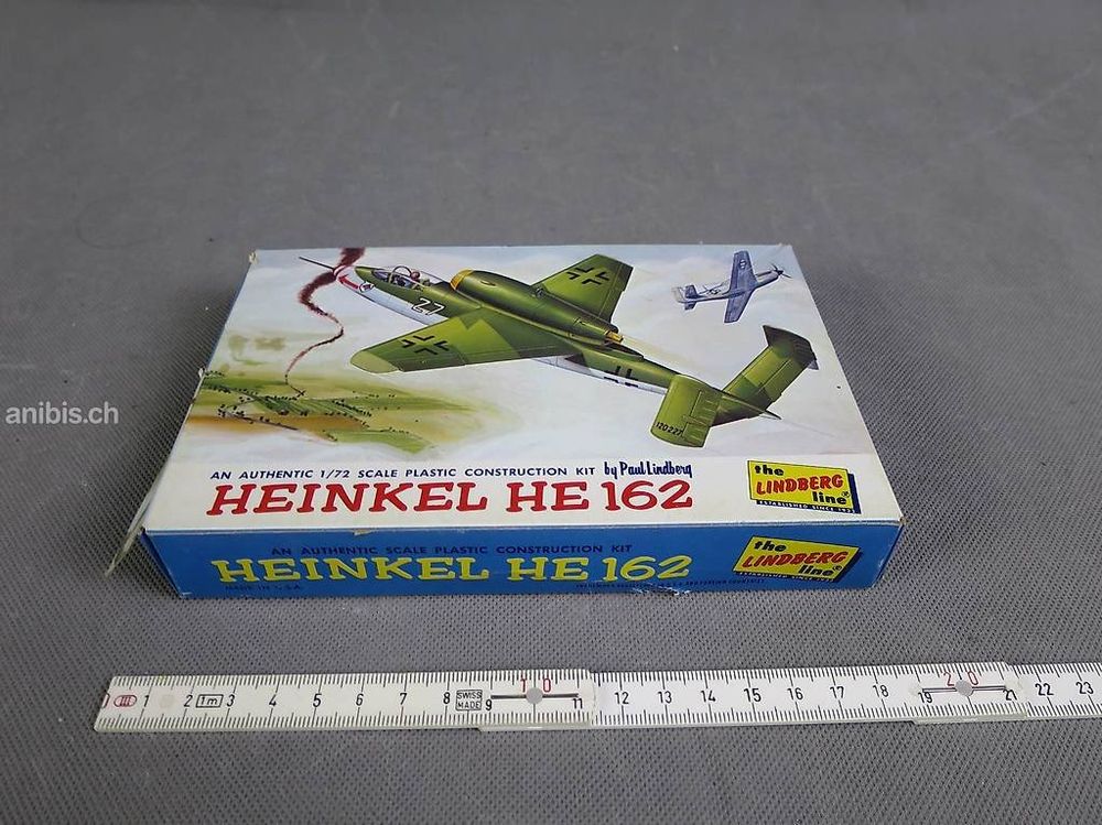1965 Lindberg 1/72 Scale Heinkel HE 162 Model Kit (Neu (gemäss ...
