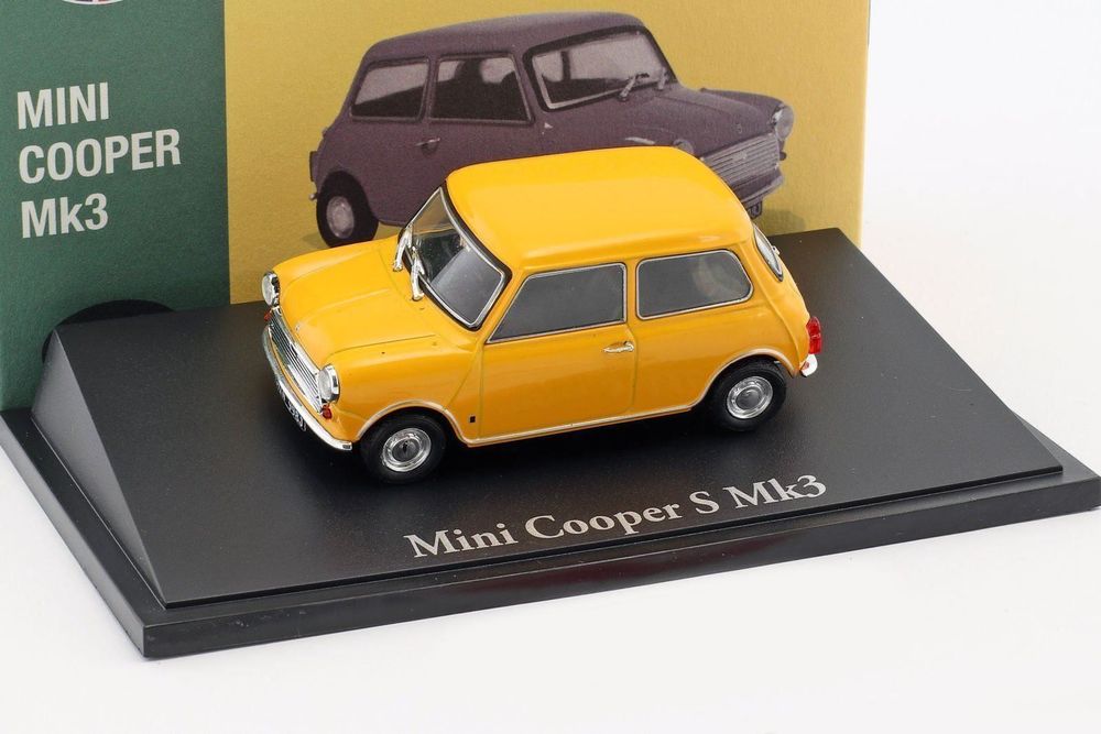 Austin Mini Cooper S MK III 1969-1971 gelb 1:43 von Atlas (Neu und ...