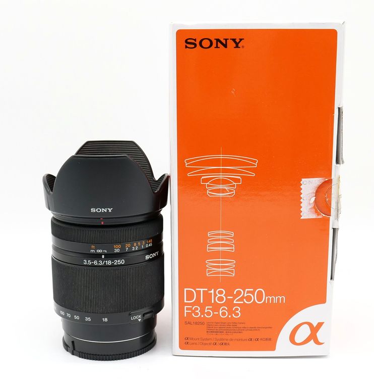 Sony DT 18-250mm F/3.5-6.3 SAL18250 Objektiv inkl. OVP (Gebraucht) in ...