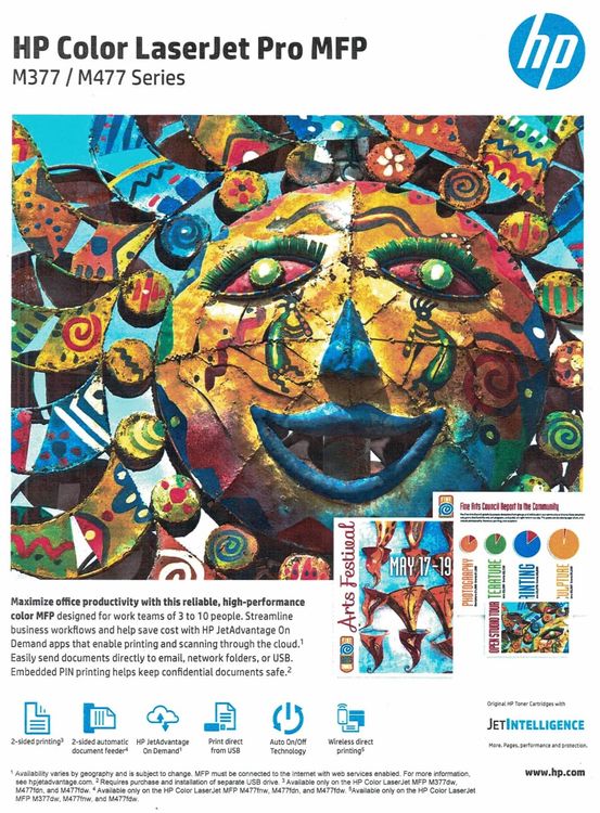 HP Color LaserJet Pro MFP M477fnw Kombigerät (Gebraucht) in Oberwangen ...