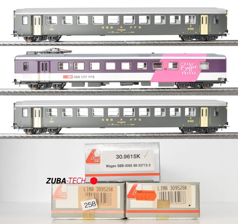 Lima 3x RIC-Personenwagen SBB H0 GS mit OVP (Gebraucht) in St. Gallen für CHF 50 – mit Lieferung ...