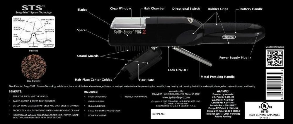 Split-Ender Pro 2 - kabelloser anti-Spliss-Haarschneider (Gebraucht) in ...