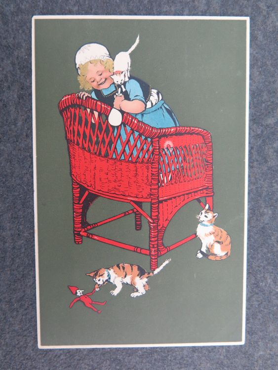 KATZE - CHAT - MÄDCHEN SPIELT MIT KATZEN (Gebraucht) in Wittenbach für ...