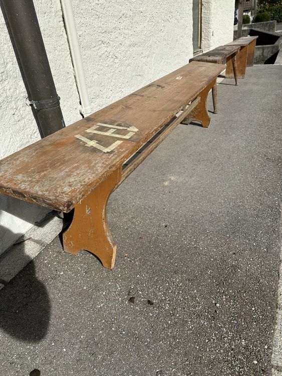 Wunderschne Alte Holzbank Zu Verschenken Bild