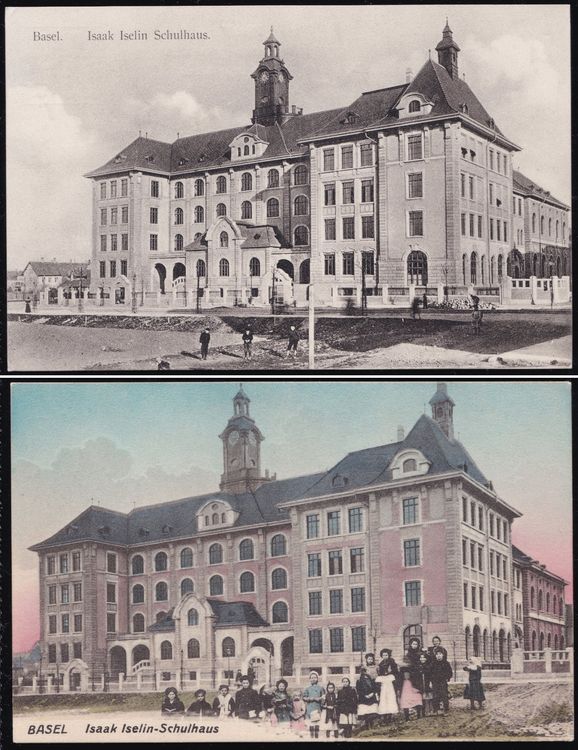 Isaak Iselin Schulhaus Basel 1910, die ersten Schülerinnen (Gebraucht) in Basel für CHF 19 – mit ...