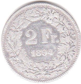 2 Franken 1894 Silber. | Kaufen auf Ricardo