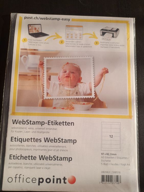WebStamp Etiketten (Neu und originalverpackt) in Münchenbuchsee für CHF ...
