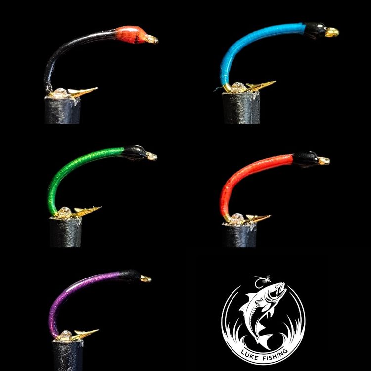 Hegene/Gambe mit 5 farbigen Nymphen, #14 | Kaufen auf Ricardo