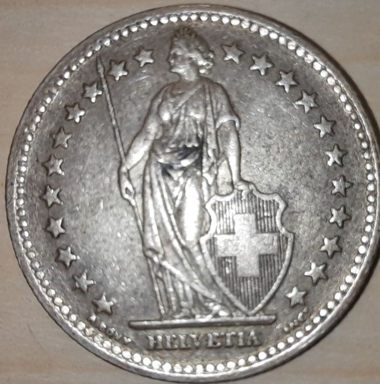 2 Franken Münze 1948 silber (Gebraucht) in Muhen für CHF 4.1 – mit Lieferung auf Ricardo kaufen