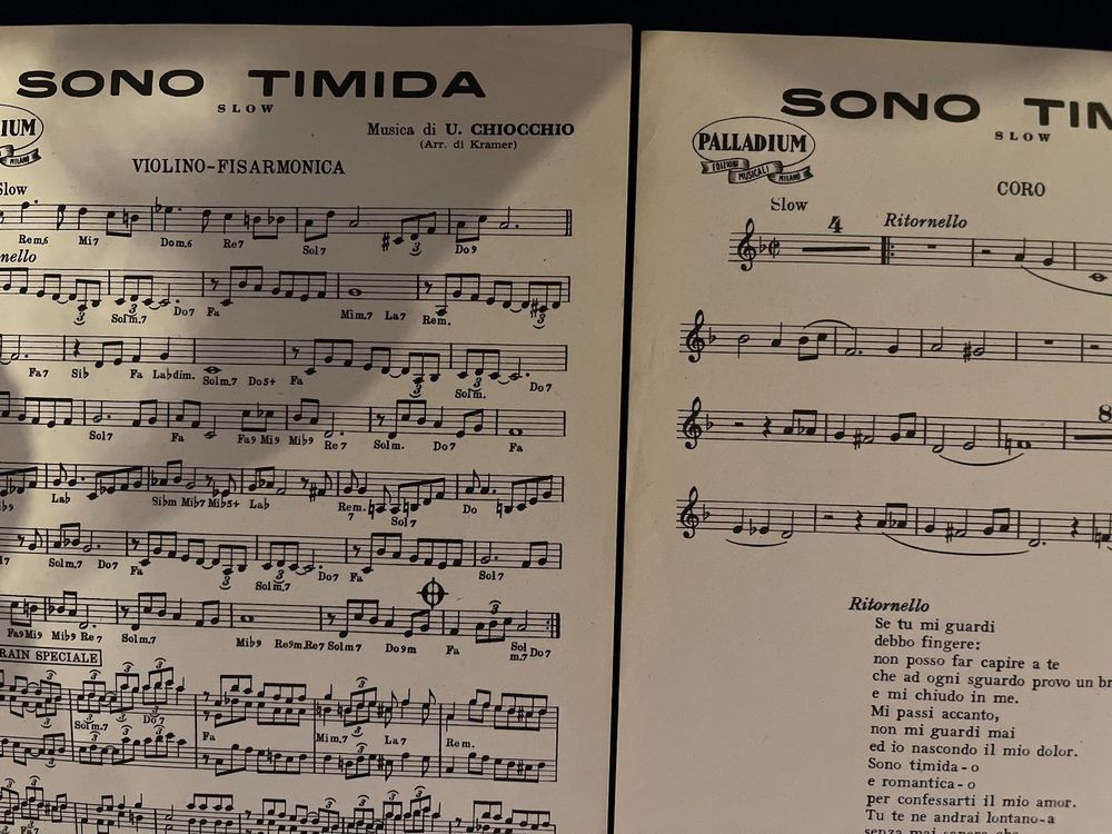 Italienische Noten - Sei come - Sono Tim. (Gebraucht) in Oberglatt ZH ...