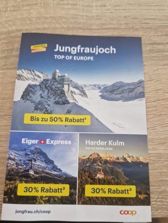 Jungfraujoch Gutschein | Kaufen auf Ricardo