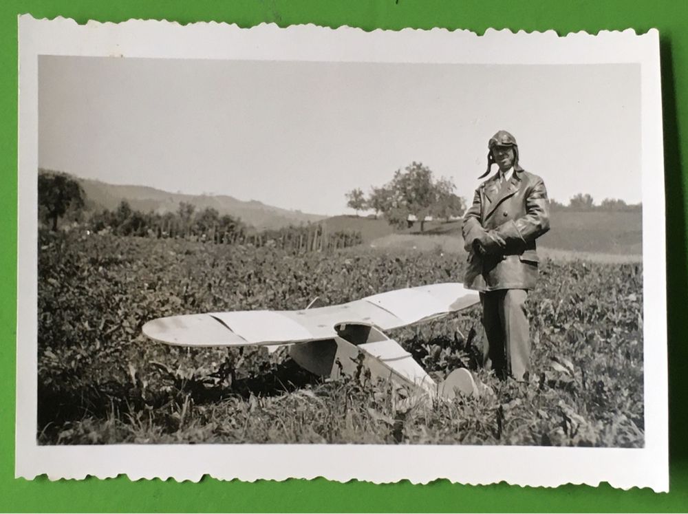 Altes Foto Flugzeug mit Pilot Joseph Odermatt 1943 (Gebraucht) in ...