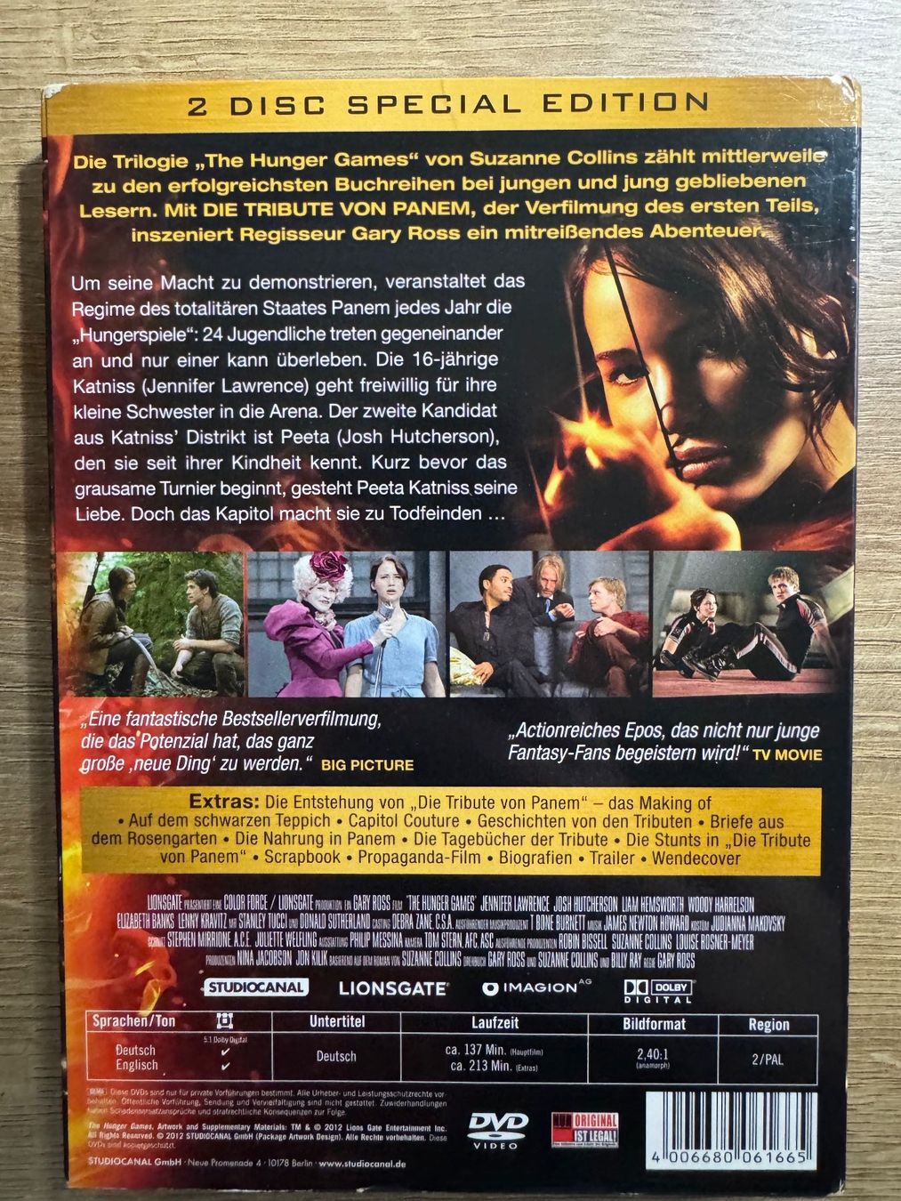 DVD - The Hunger Games - Die Tribute von Panem (1) (Gebraucht) in ...