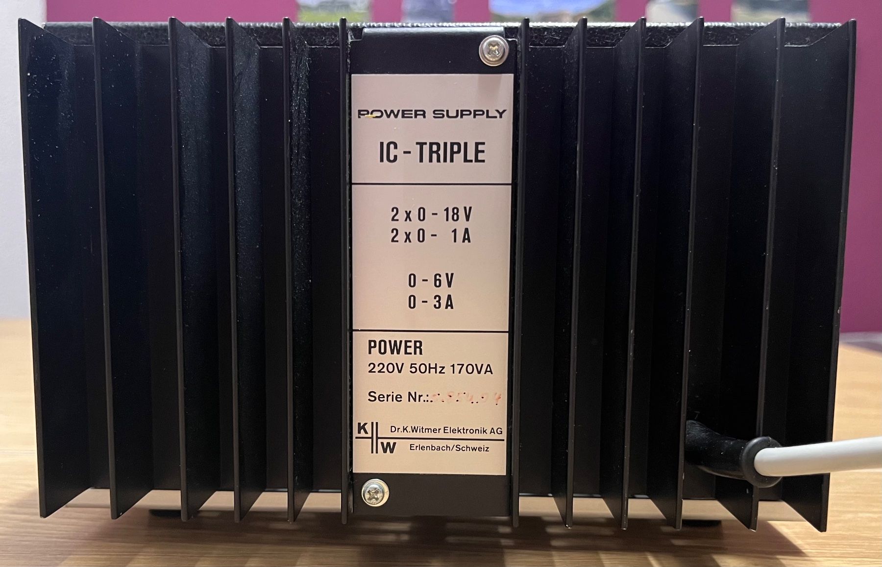 Dr. K. Witmer IC-Triple Z Netzgerät (Gebraucht) in Boniswil für CHF 79 ...