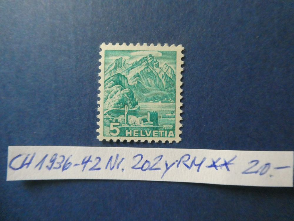 CH 1936-42 Nr. 202yRM postfrisch ** (Gebraucht) in Lausen für CHF 3 ...
