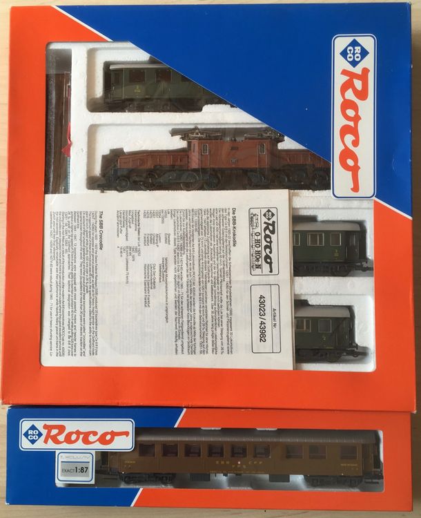 Roco SBB Krokodil-Zugset 43982 + Speisewagen 44879 | Kaufen auf Ricardo