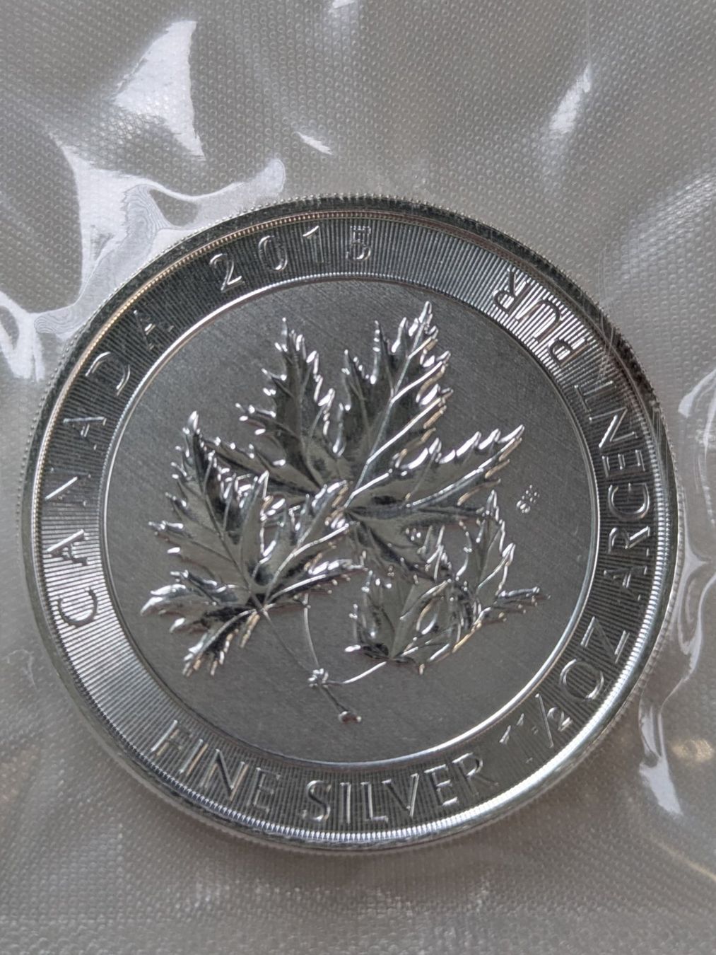 1.5 / 1½ oz. / Unze Silber Münze 2015 Maple Leaf 999 (Gebraucht) in ...