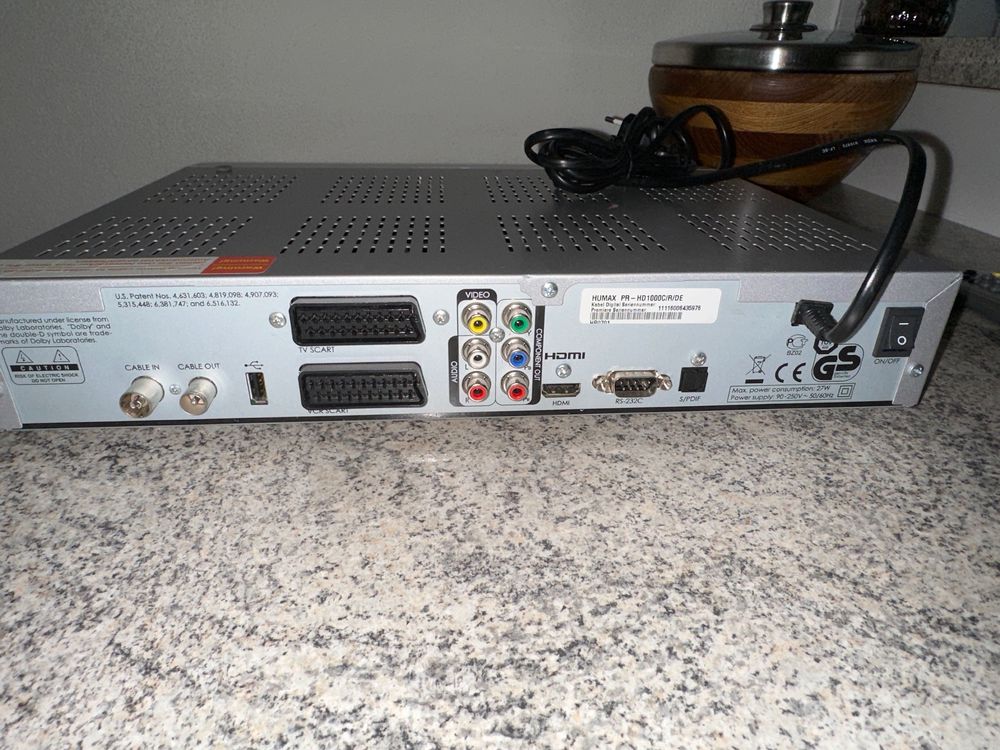 HUMAX PR-HD 1000C SAT RECIEVER (Gebraucht) in Basel für CHF 3.45 – mit ...