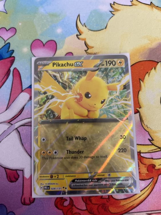 Prismatic evolutions Pikachu EX 028/131 (Neu (gemäss Beschreibung)) in ...