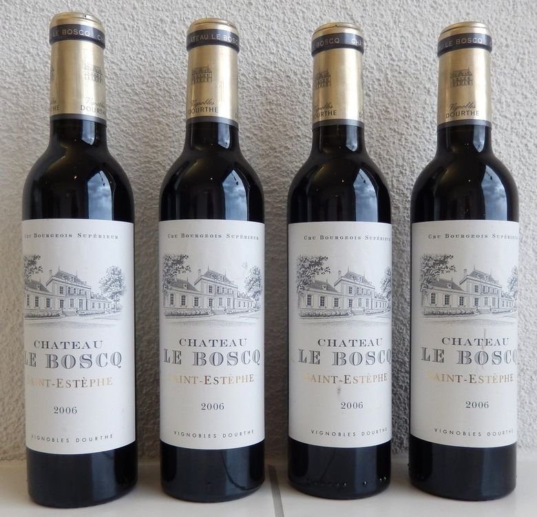 4Fl. Chateau LE BOSCQ 2006 Saint-Estéphe 37.5cl Flaschen (Gebraucht) in ...