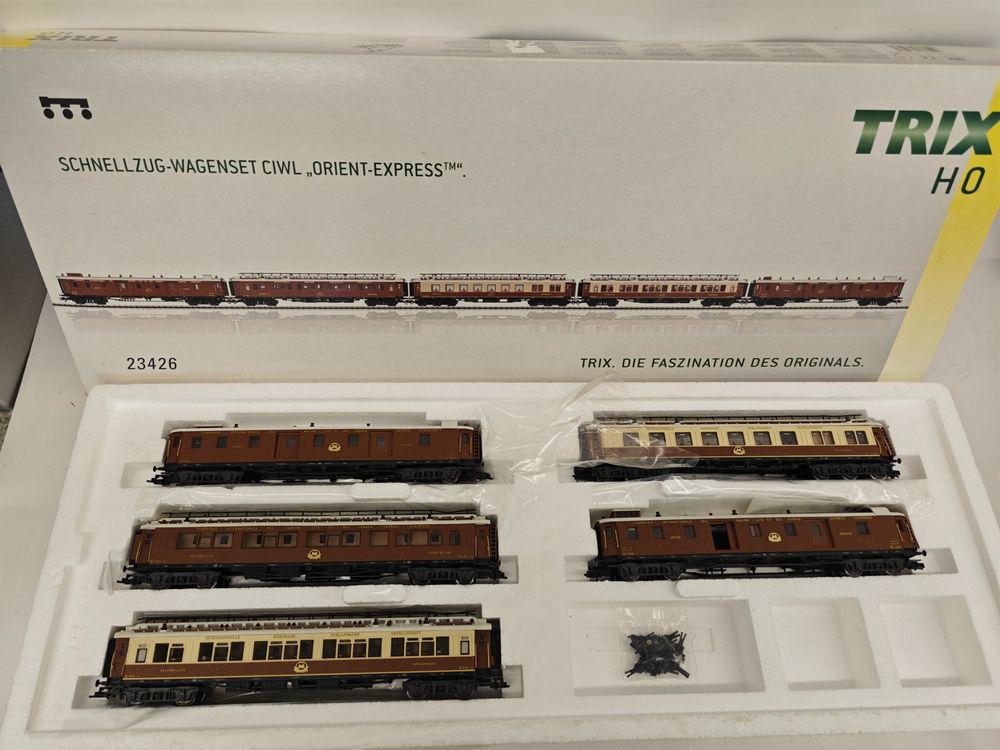 N120 Set 5 Wagen Modelleisenbahn Trix 23426 Orient Express (Gebraucht ...