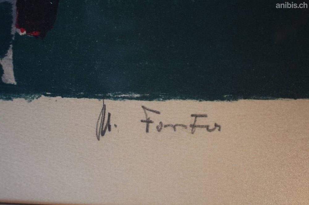 Lithografie von Hans Forster inkl. Rahmen (orig. sign.) (Neu (gemäss ...
