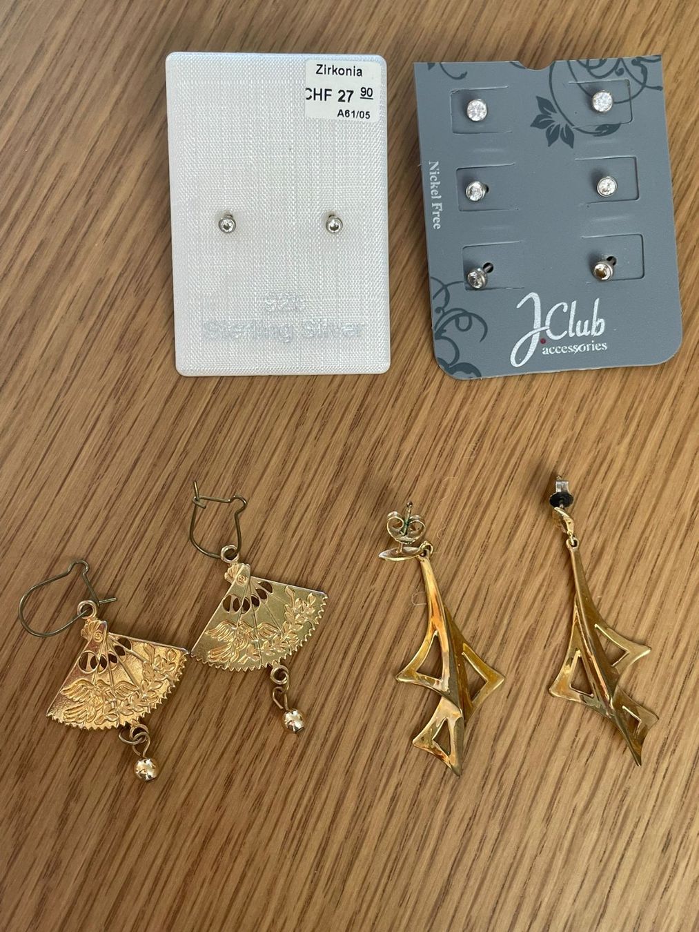 Diverse Ohrringe, Modeschmuck, Ohrstecker, Goldfarben 49 (Gebraucht) in ...