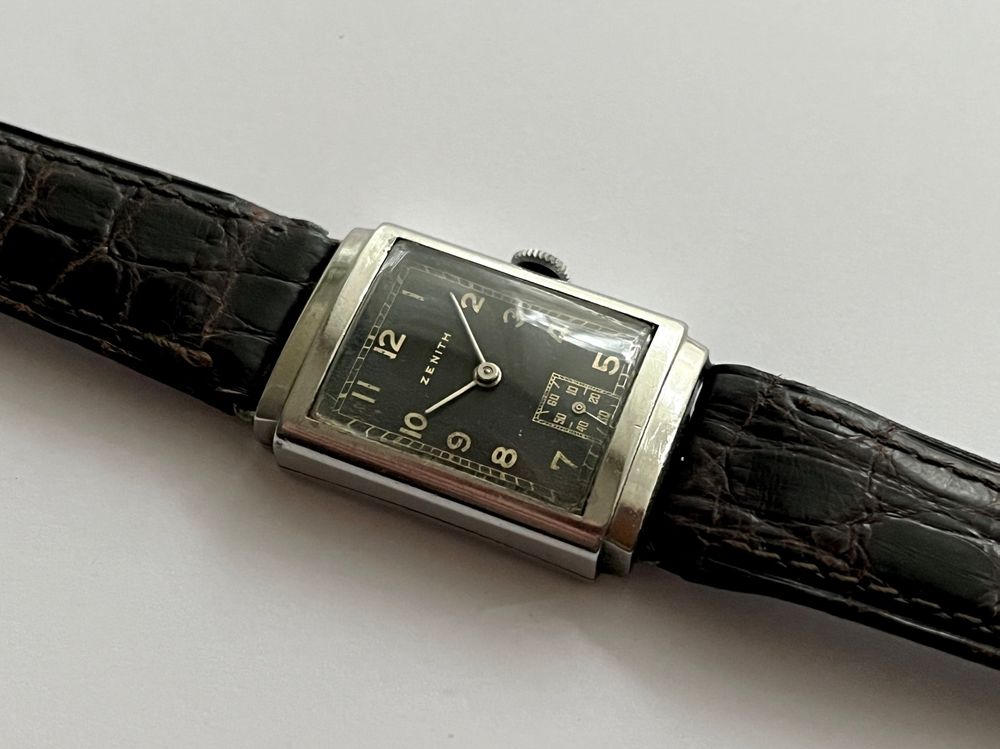 ZENITH Handaufzug 1930s vintage Art Déco Tank rar, defekt (Defekt) in ...