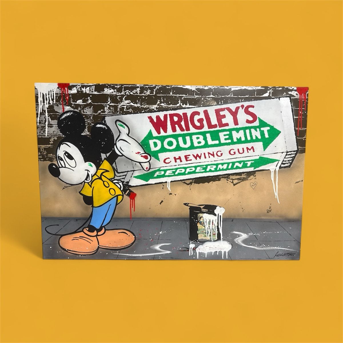 POP-ART-KUNSTWERK – MICKEY MOUSE × WRIGLEY’S DOUB (Gebraucht) in Staad ...