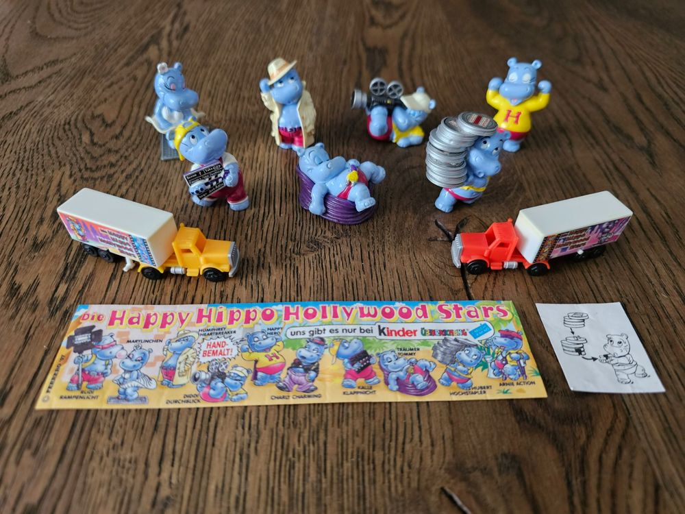 Kinder Überraschung - Die Happy Hippo Hollywood Stars 1997 (Gebraucht ...