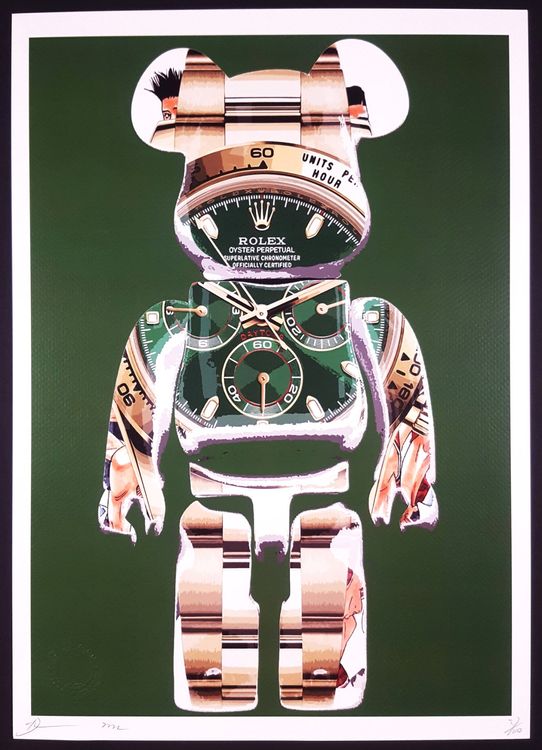 Death NYC Ltd Ed Pop Art Druck " Rolex Bearbrick (Neu (gemäss ...