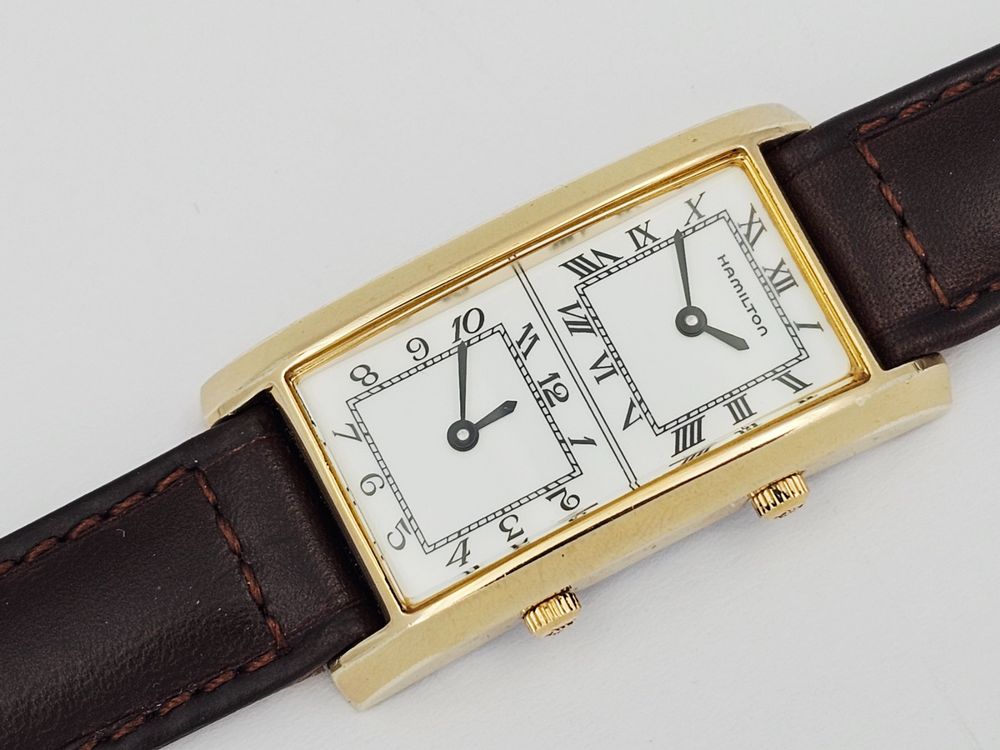 Hamilton 6274 Dual Time Armbanduhr Quarz Top Zustand (Gebraucht) in ...
