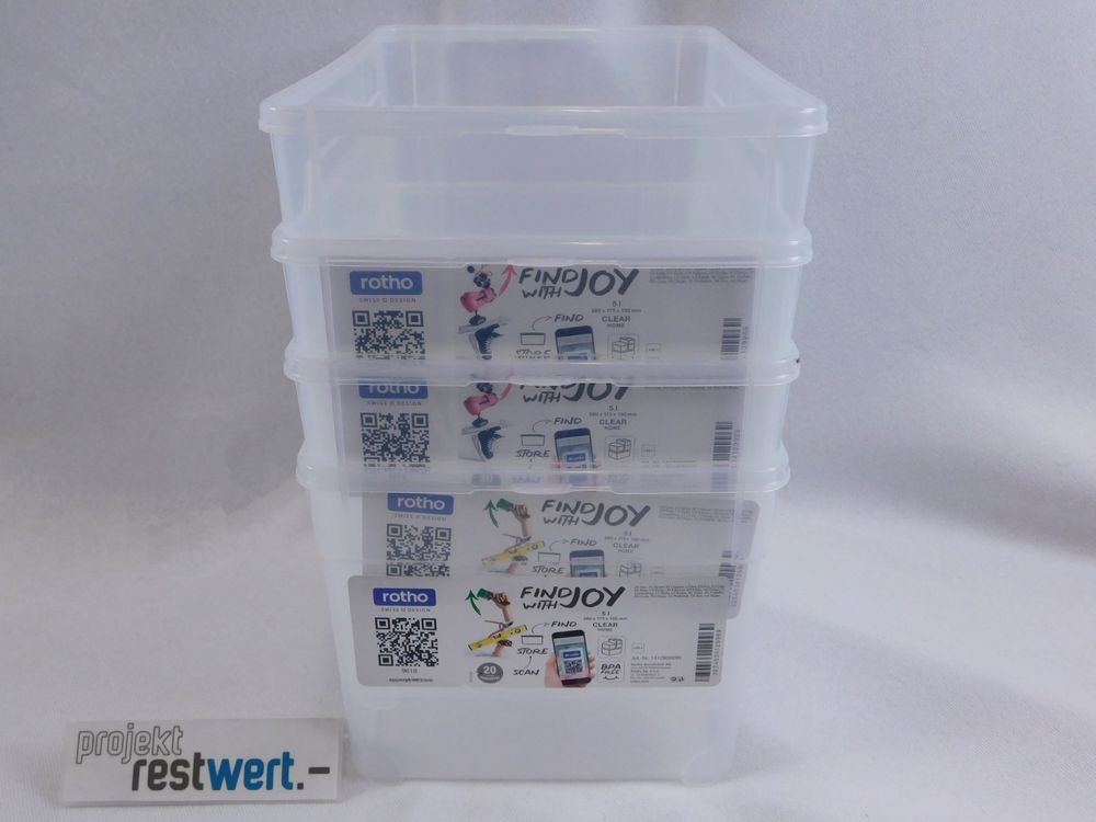 Aufbewahrungsbox 4er set von ROTHO | Kaufen auf Ricardo