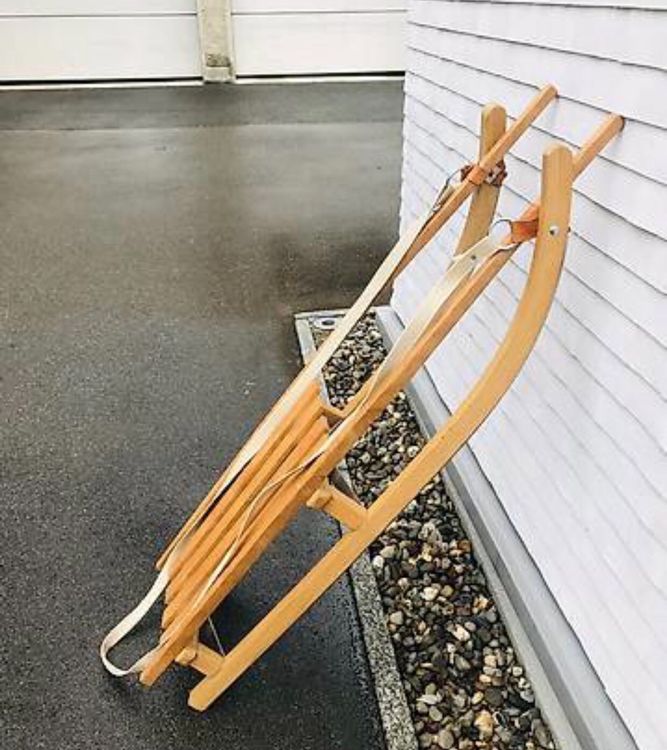Holzschlitten Rennschlitten Rodel (bob davoser schneesport) (Gebraucht ...