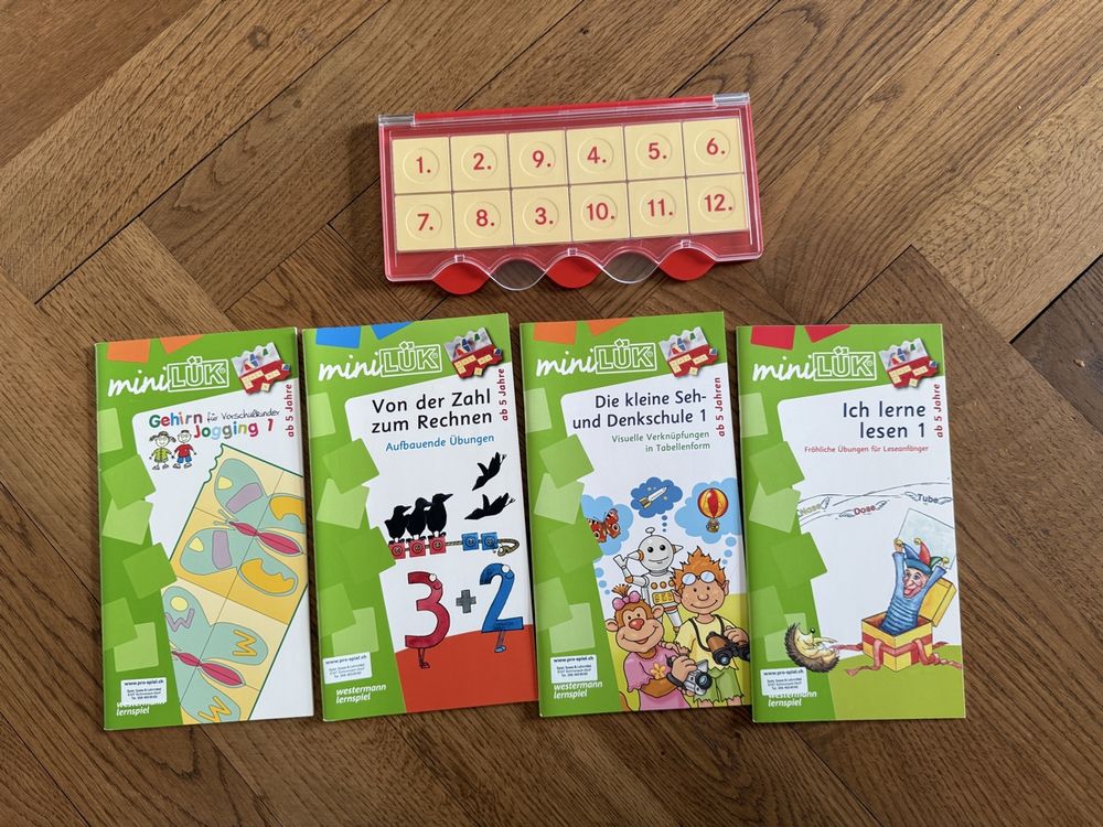 Mini LÜK Kasten mit 4 Übungsheften für Vorschulkinder (Gebraucht) in ...