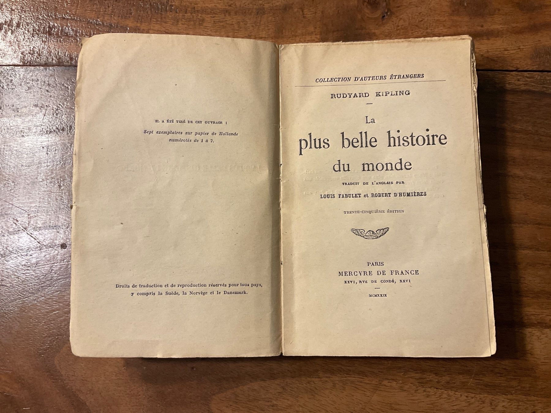 La Plus Belle Histoire du Monde, Kipling Rudyard (D'occasion) à ...