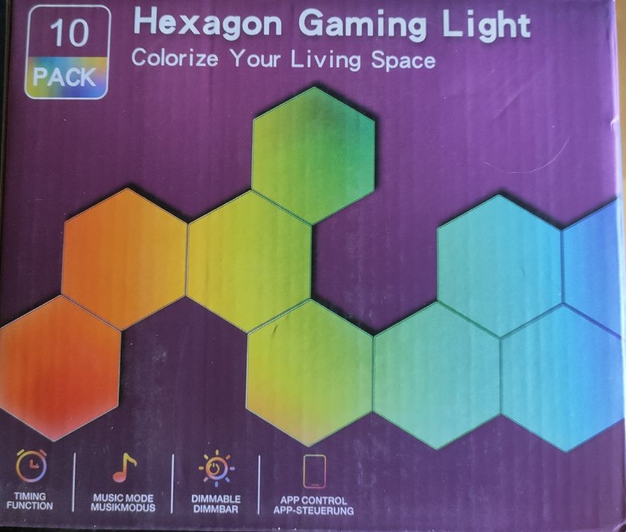 10er Set Hexagon Gaming Light (Neu und originalverpackt) in Dachsen für ...