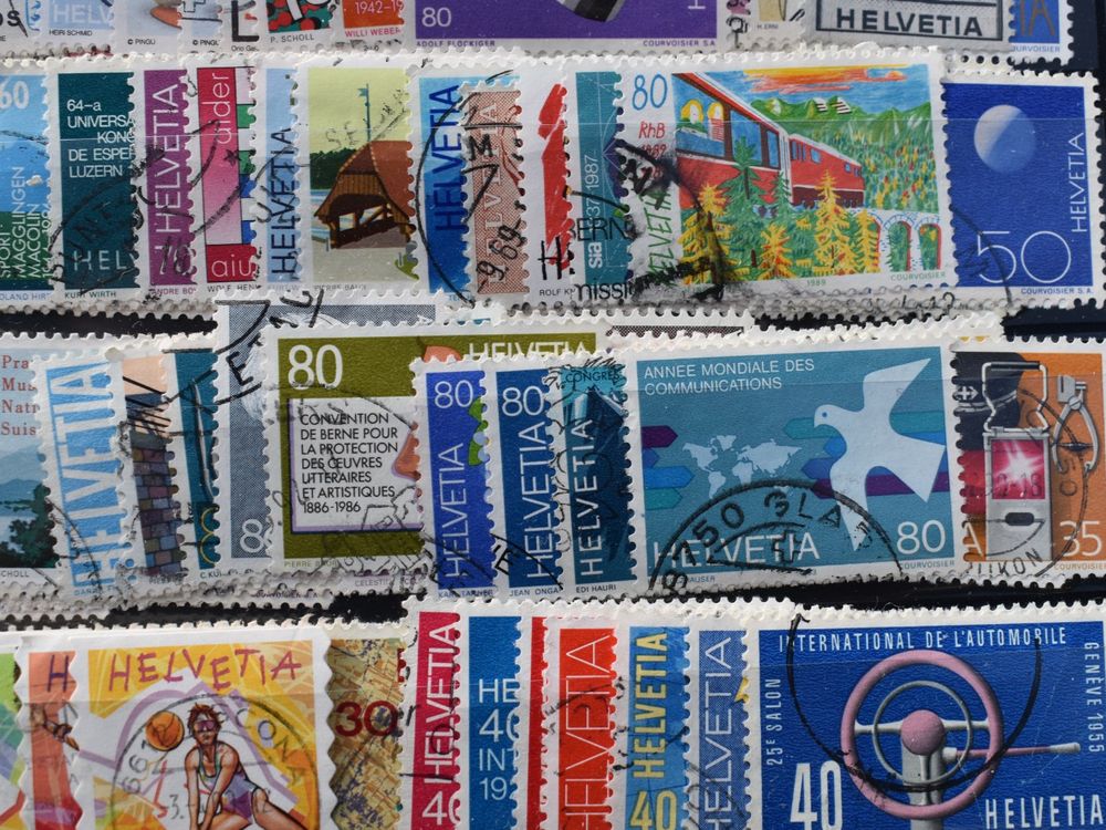 Mehr als 200 Luxus Schweizer Briefmarken B1401L (Gebraucht) in ...