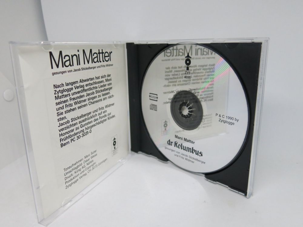 CD: Mani Matter - Dr Kolumbus (Gebraucht) in Ernetschwil für CHF 6 ...