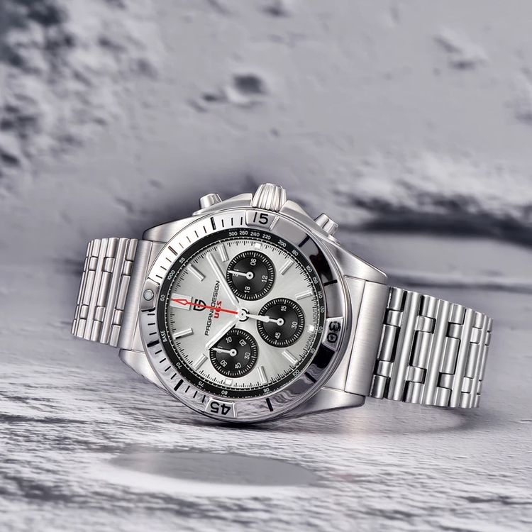 MONTRE PAGANI DESIGN HOMMAGE NAVITIMER CHRONO GRISE (Neu und ...