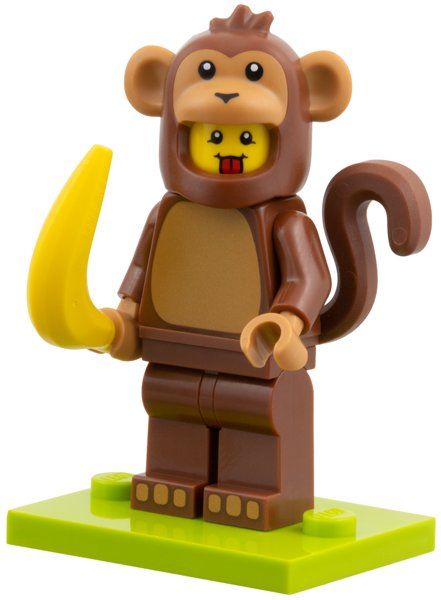 LEGO CMF 71051 Series 28 col28-4 Monkey Costume Fan (Neu und ...
