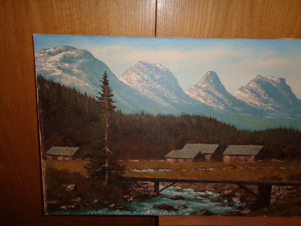 CHURFIRSTEN AELPLI TOGGENBURG UNTERWASSER OELGEMÄLDE HERZER | Kaufen auf Ricardo