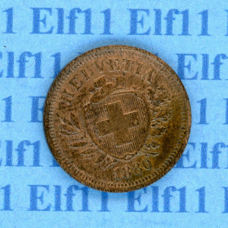 CHF___0.01 1880 -unz 1 Rappen (Gebraucht) in Widnau für CHF 125 – mit Lieferung auf Ricardo kaufen