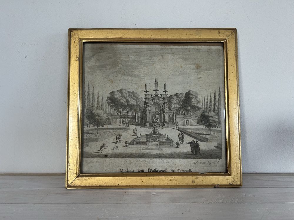 Kupferstich Goldrahmen | Kaufen auf Ricardo