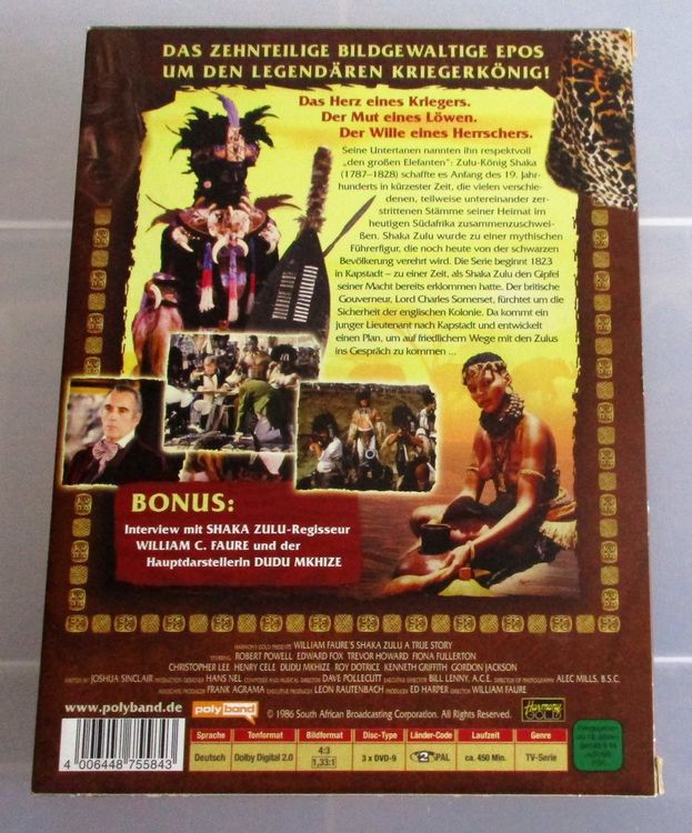 SHAKA ZULU - Komplette Serie Dudu Mkhize 3-DVD | Kaufen auf Ricardo