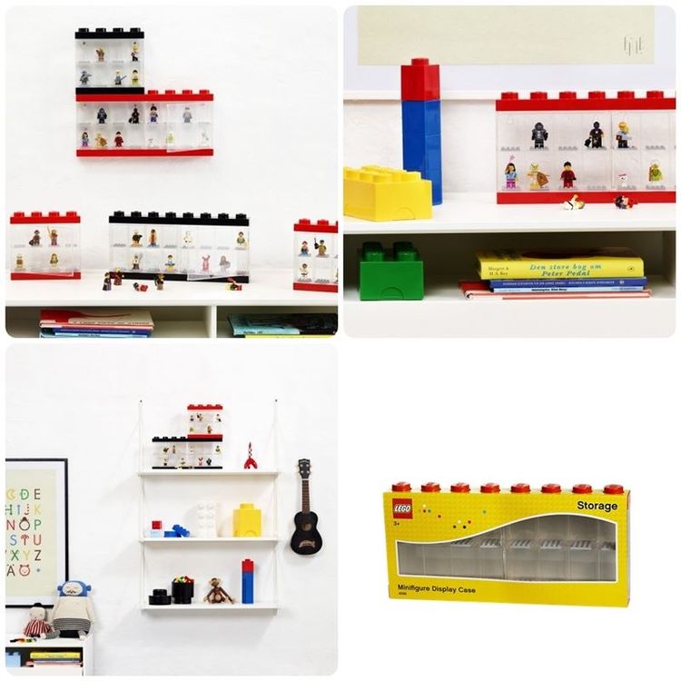 Lego Minifigure Display Case 8 Knob Rot (Neu und originalverpackt) in ...