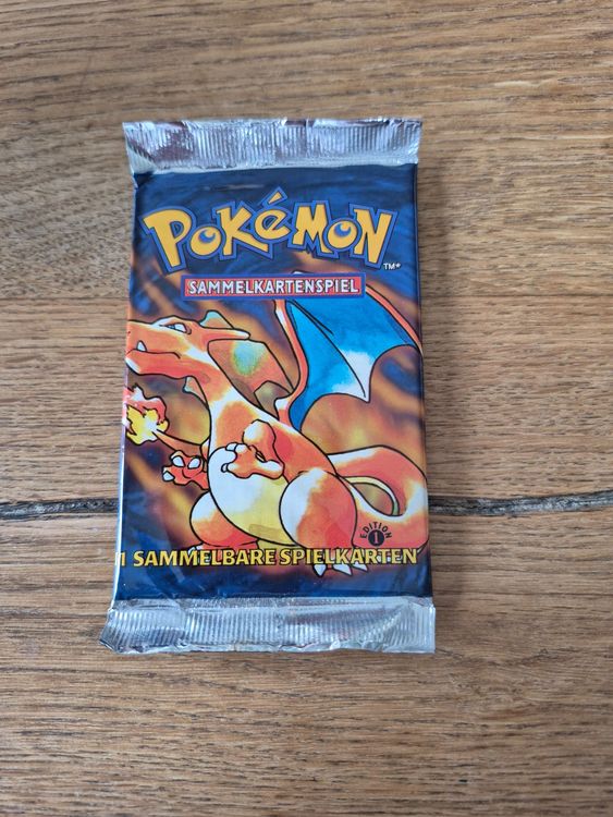 Pokemon base 1.edition heavy Booster Glurak Art Deutsch (Neu und ...